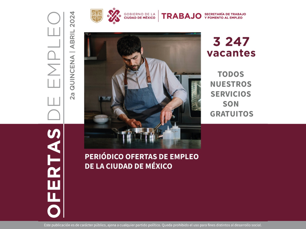 Secretaría de Trabajo publicó 3 mil 247 oportunidades laborales a ...
